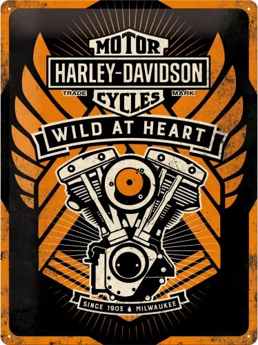 Postershop Plechová cedule - Harley-Davidson Wild At Heart (Special Edition)