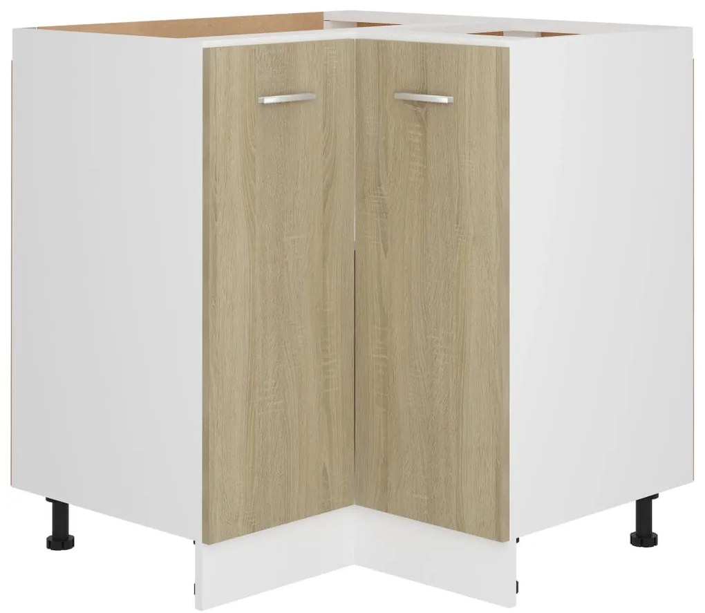 vidaXL Marketos Rohová spodní skříňka "Lyon" dub sonoma 75,5x75,5x81,5 cm, konstrukční dřevo