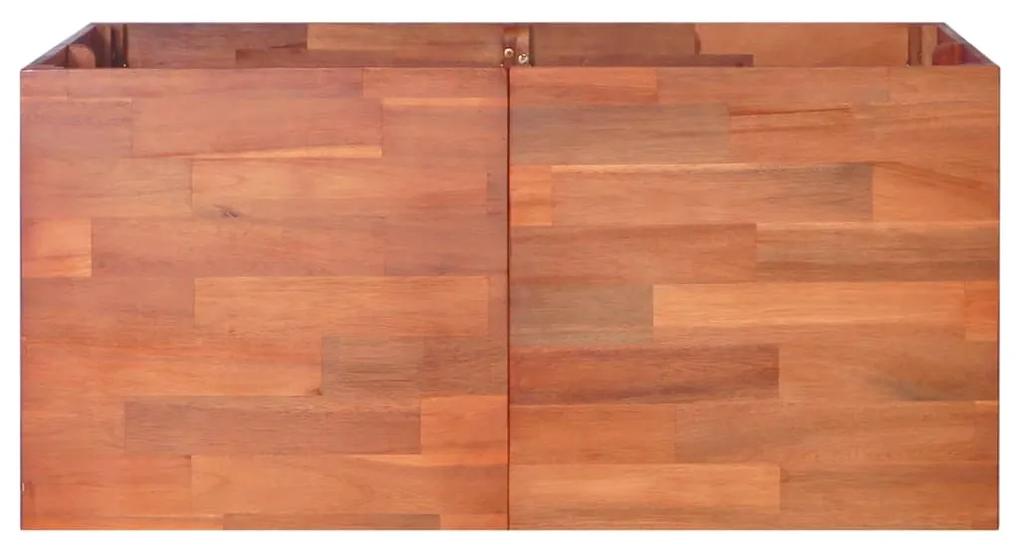 Vyvýšený záhon akáciové dřevo 100 x 100 x 50 cm,  44026