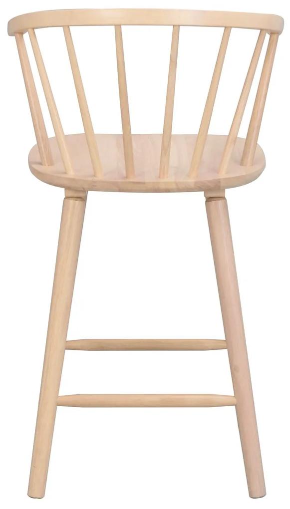 Bělená kaučuková barová židle Rowico Eltra
