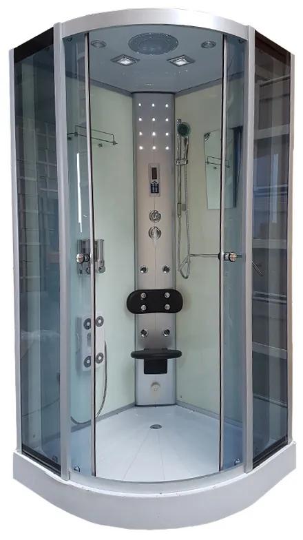 BPS-koupelny Hydromasážní box HYD-Giorgia 100 Bílý, 100x100 bez sauny