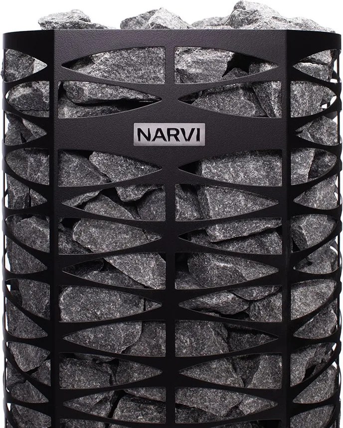 Narvi Saana Flow WiFi 9,0 kW – elektrická saunová kamna black