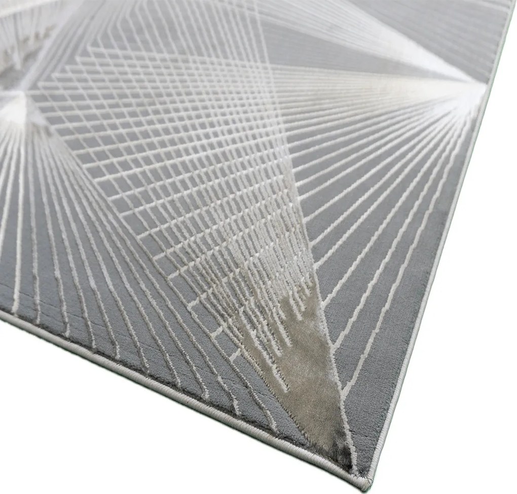 BE Koberec Allianz 6305 GREY - šedý obdélníkový Rozměr: 60x100 cm