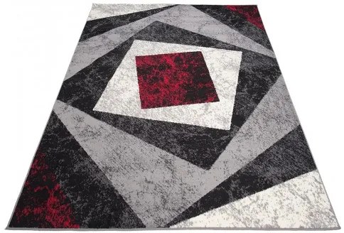 Moderní kusový koberec CHEAP K855A černý Rozměr: 60x100 cm