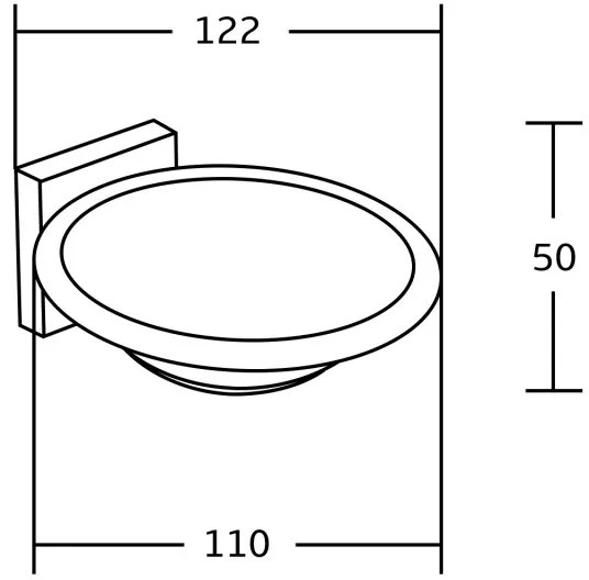 Mexen příslušenství, držák na mýdlo, chrom, 7050939-00
