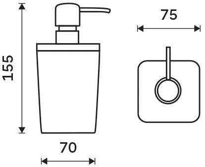 Nimco Dávkovač tekutého mýdla, pumpička plast BADU - BA 28031-05