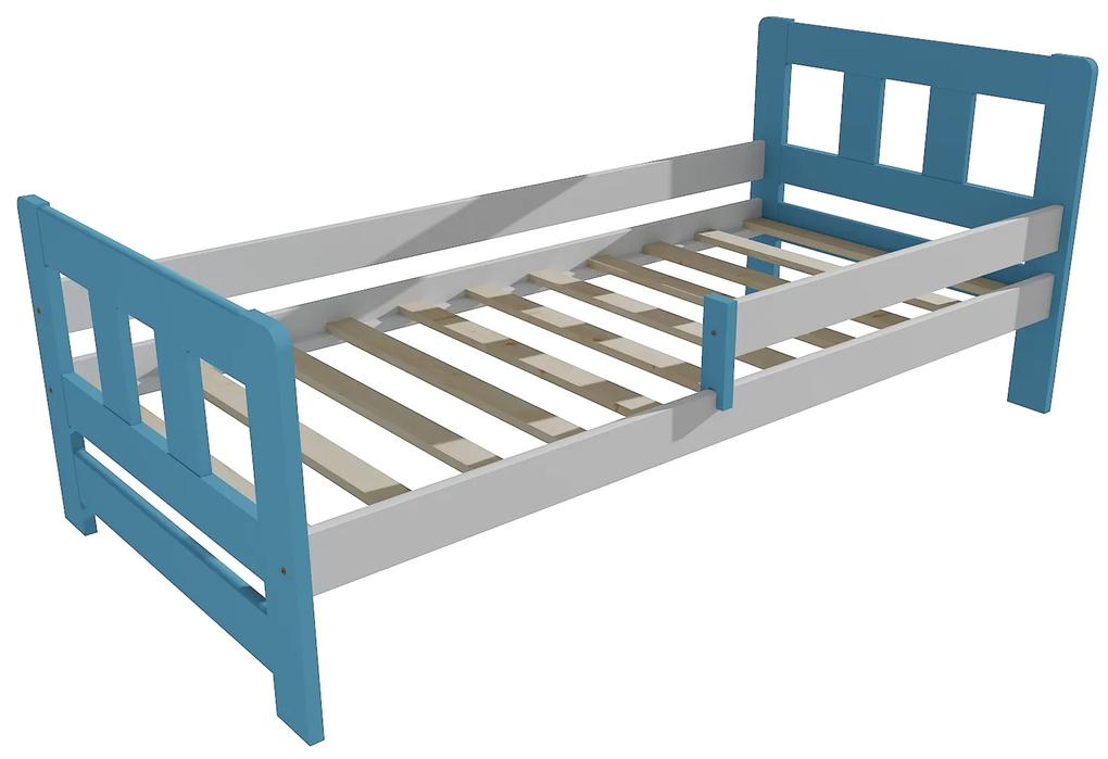 Vomaks Dětská postel se zábranou VMK010FA KIDS Rozměr: 120 x 200 cm, Barva: barva bílá