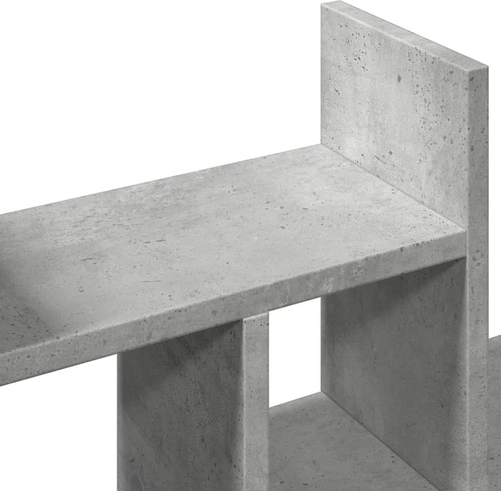 vidaXL Stolní organizér 34,5x15,5x35,5 cm kompozitní dřevo [848057] Barva: Betonová šedá