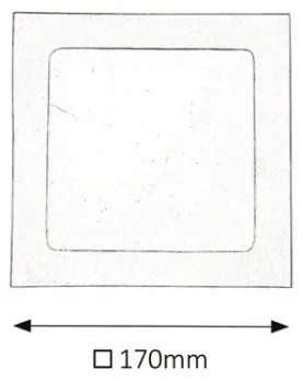 Rabalux 5591 - LED Koupelnové podhledové svítidlo LOIS LED/12W/230V 3000K IP44