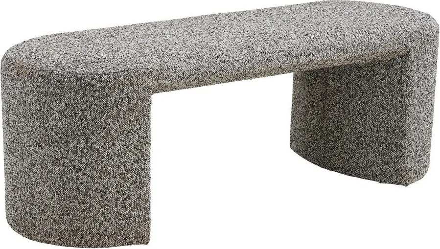 Šedá lavice z textilie bouclé Westport – House Nordic