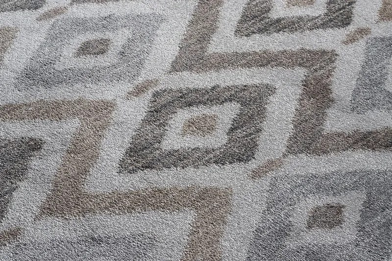Kusový koberec SOFT ROMBY modro-šedý