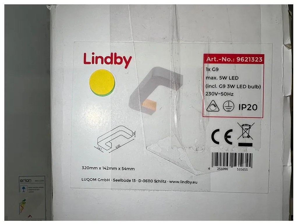 Lindby | Lindby - LED Nástěnné svítidlo JULIKA 1xG9/5W/230V | LW0310