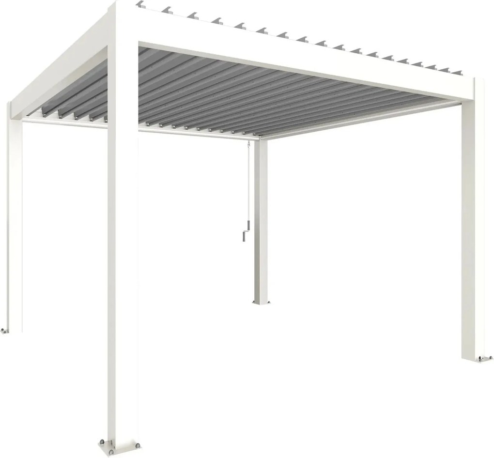 Biohort Pergola 3,5 x 3,5 bílá/stříbrná 367,5 x 367,5 cm