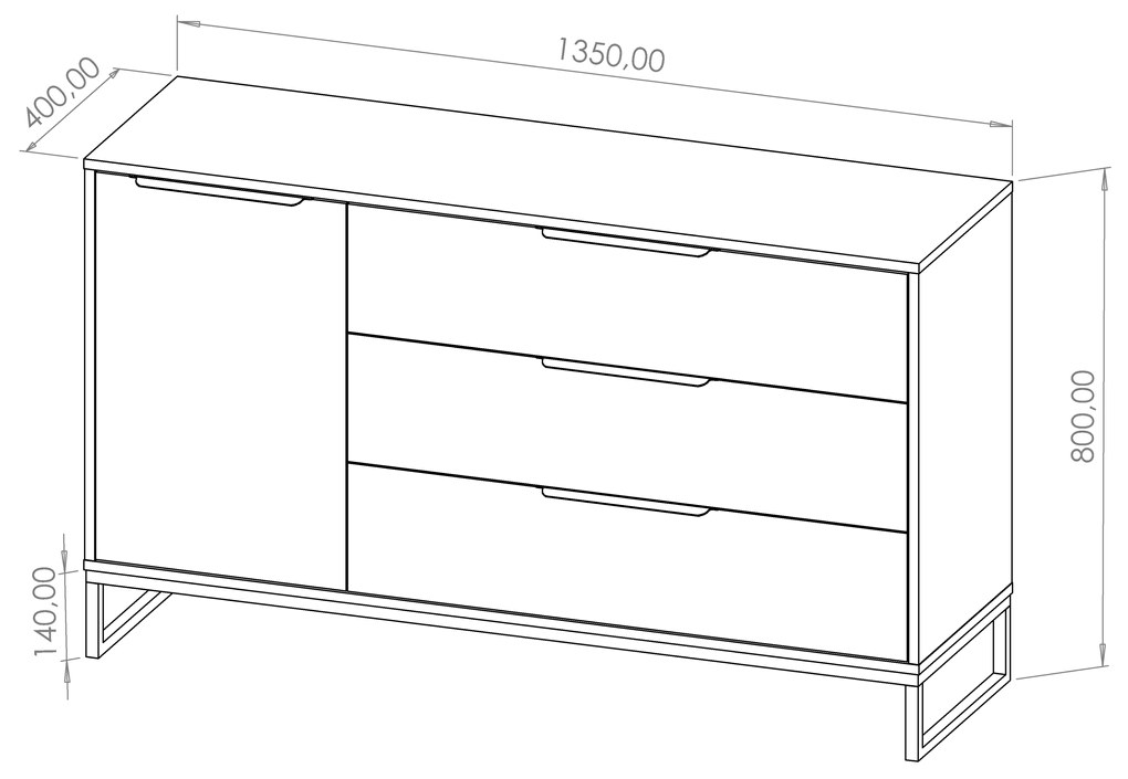 Gib Meble Komoda Landro K1D3SZ