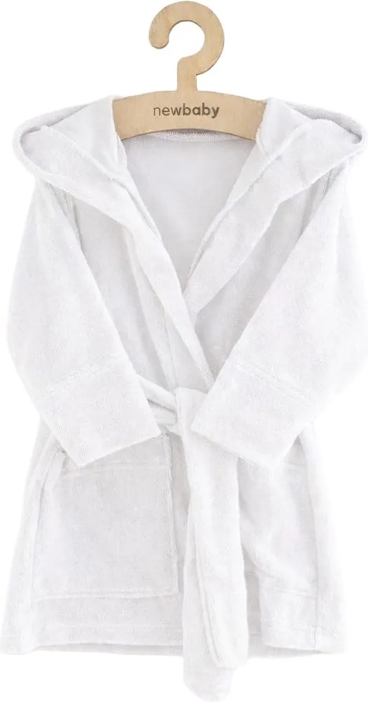 Dětský froté župan New Baby white velikost 104/110