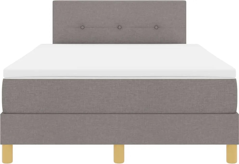 Postel s boxspringem s polštářem Taupe 120 x 190 cm textil 3338906