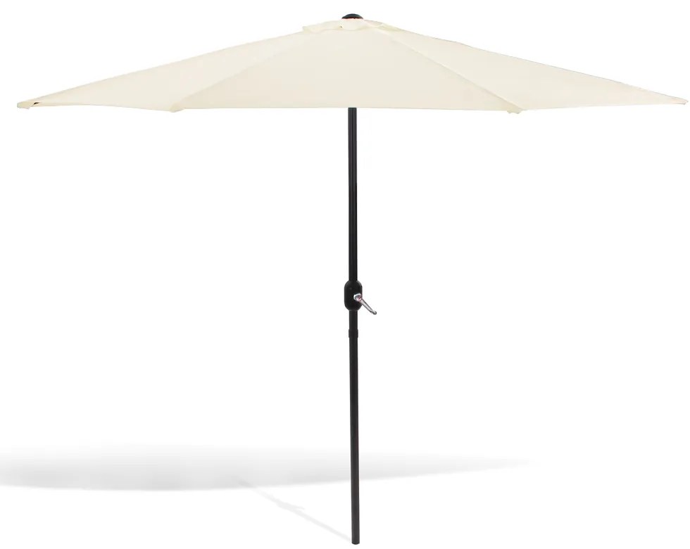 Půlkruhový slunečník béžový průměr 270 cm 104163