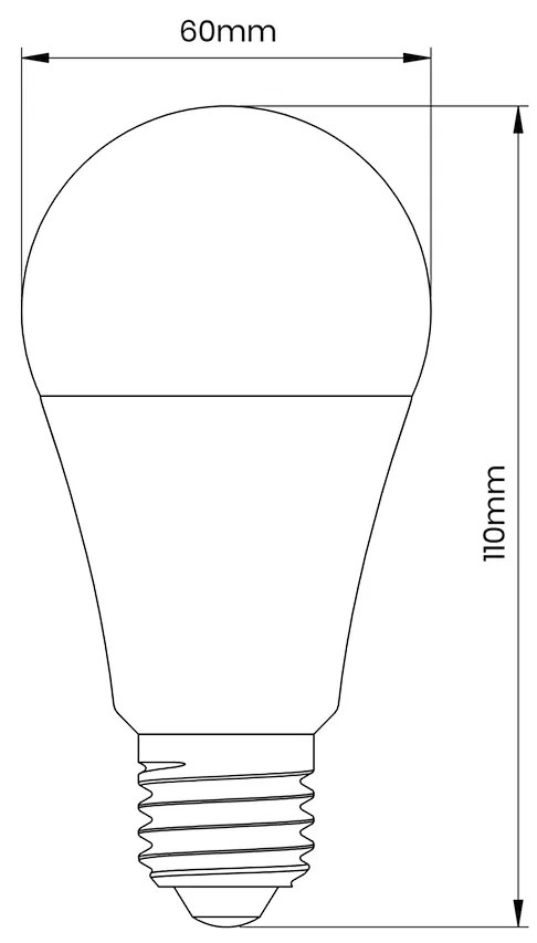 LED žárovka E27 teplá 3000k 6w 510 lm pohybový senzor