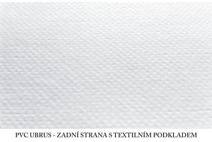 PVC ubrus ČERVENÝ MÁK NA ORANŽOVÉM PODKLADU - šíře 140 cm, návin 20 m
