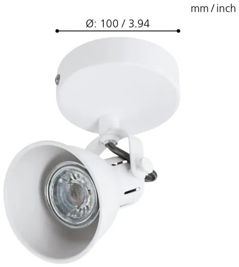 Eglo 98393 - LED Nástěnné bodové svítidlo SERAS 1xGU10/3,3W/230V