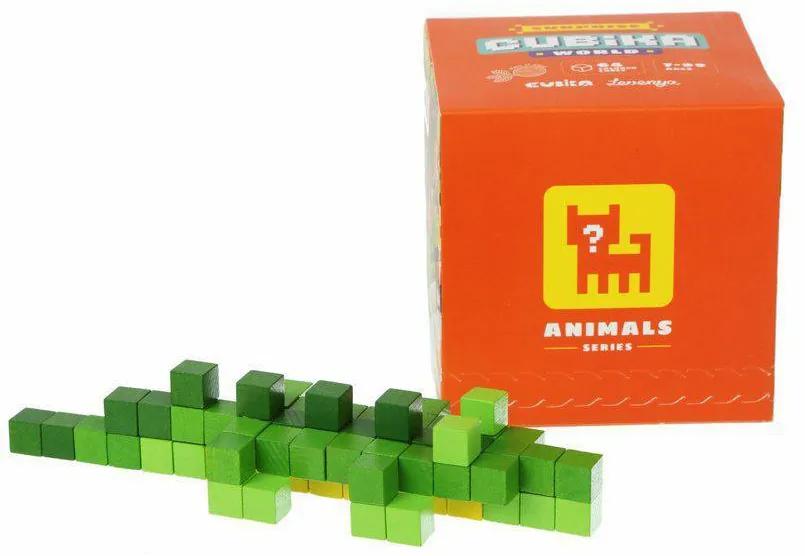 CUBIKA Pixel "Utajené zvířátko" 15177 - dřevěná 3D stavebnice