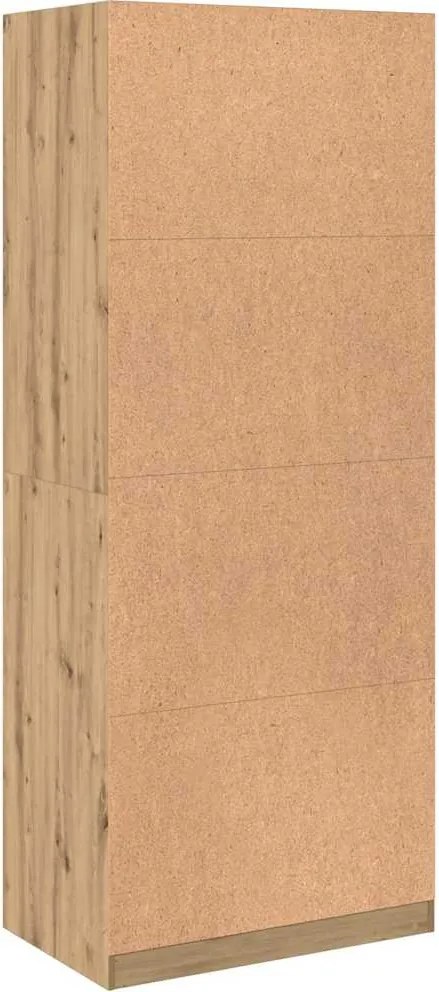 Šatní skříň dub artisan 80 x 50 x 200 cm kompozitní dřevo 3307728