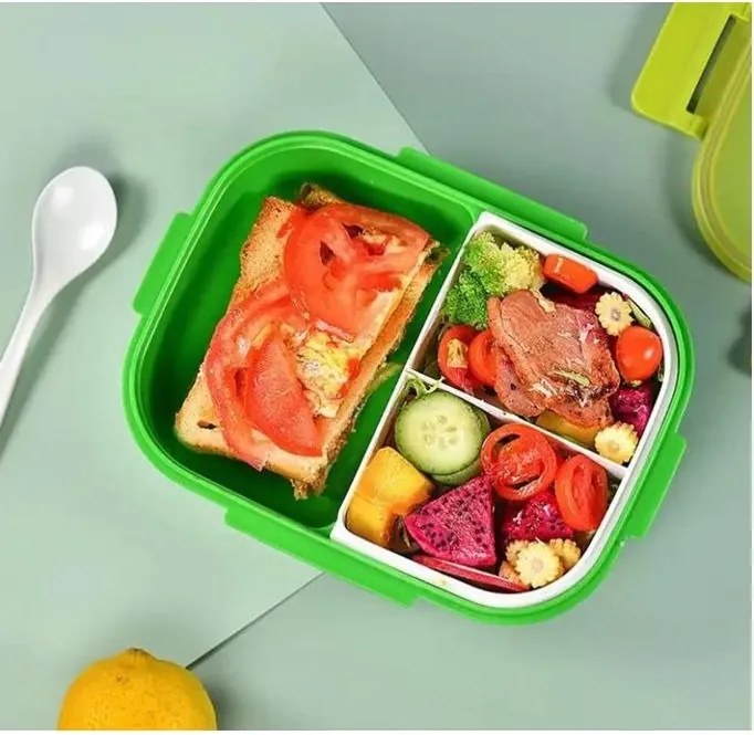 Flamenco Mystique Sada obědového boxu s lahví na vodu zelená PJM47ZIE