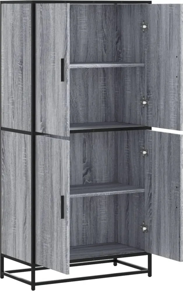 Skříň highboard šedá sonoma 68 x 35 x 139 cm kompozitní dřevo 3300833