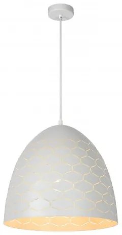 LUCIDE GALLA Pendant E27 40cm White, závěsné svítidlo, lustr