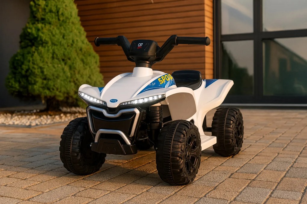 Elektrické autíčko QUAD Kids E-ATV bílé