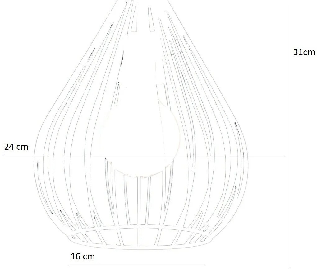 Závěsný lustr Aigo bílý