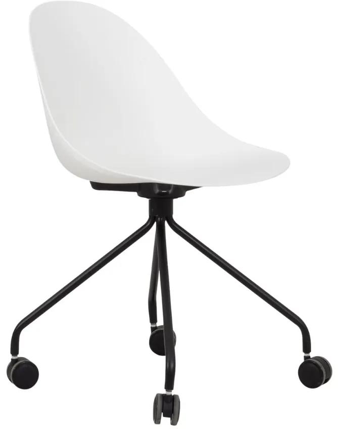 OnaDnes -20% Bílo černá plastová konferenční židle Tenzo Work