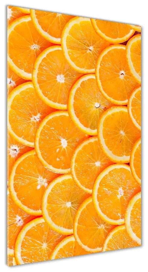 Wallmuralia Foto obraz akrylový Pomerančové plátky 70x140 cm