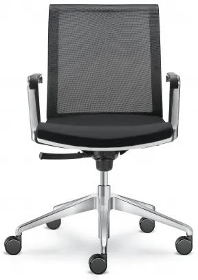 LD seating Kancelářská židle LYRA NET 213-F80-N6 BR-785-N6 - hliníkové područky pevné LÁTKY 1 / FLORIDA, ERA 2021 SÍŤOVINY NET