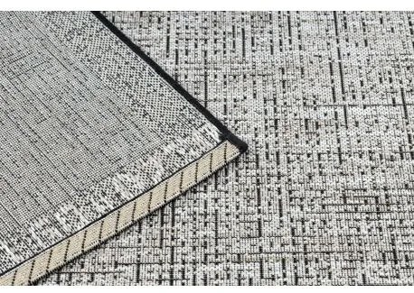 Dywany Luszczow Kusový koberec SIZAL FLOORLUX 20401 vzor rámu stříbrný / Černá Rozměr koberce: 120 x 170 cm