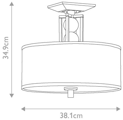 Elstead KL-CELESTIAL-SF - Přisazený lustr CELESTIAL 3xE27/100W/230V