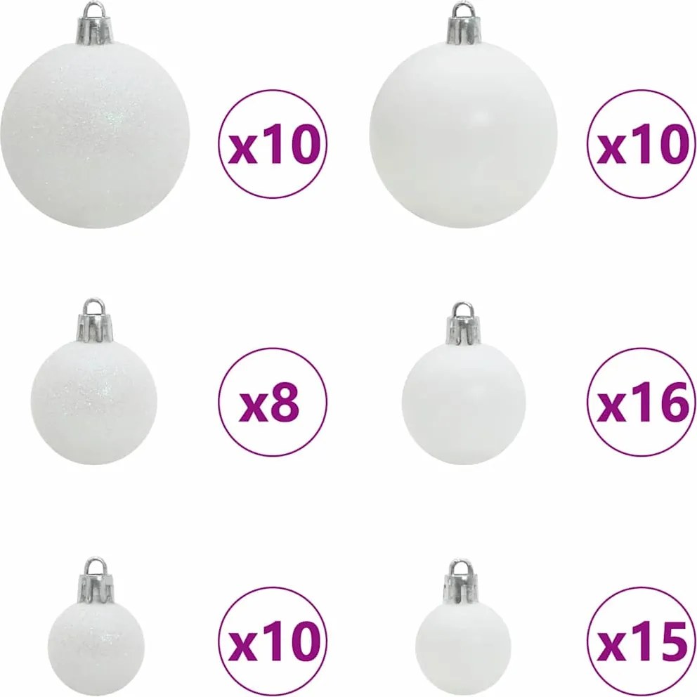 Vánoční stromeček Černá 180 cm PVC 3396481