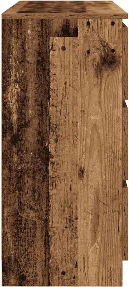Příborník starého dřeva 100x35x76 cm Dřevěná konstrukce 3328505
