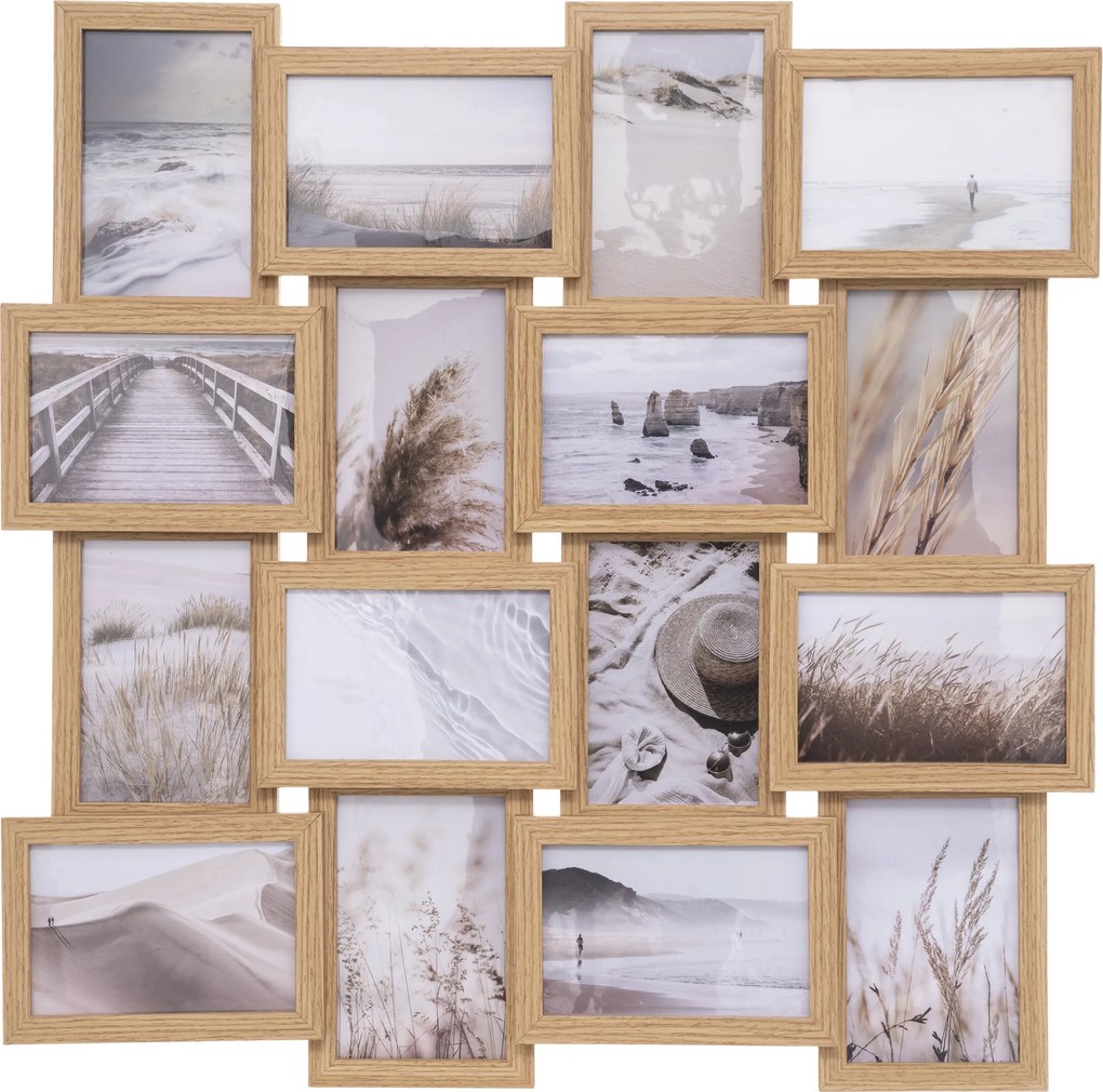 Multirám na 16 fotografií MIA, 55,5 x 55,5 cm