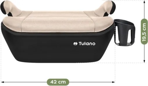 Dětský podsedák do auta Cabby 30 béžový / černý