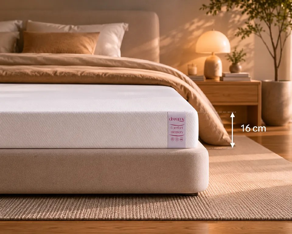 Dreamy Comfort Memory Šířka: 140, Délka: 200, Tuhost matrace: 4 - medium firm/pevná