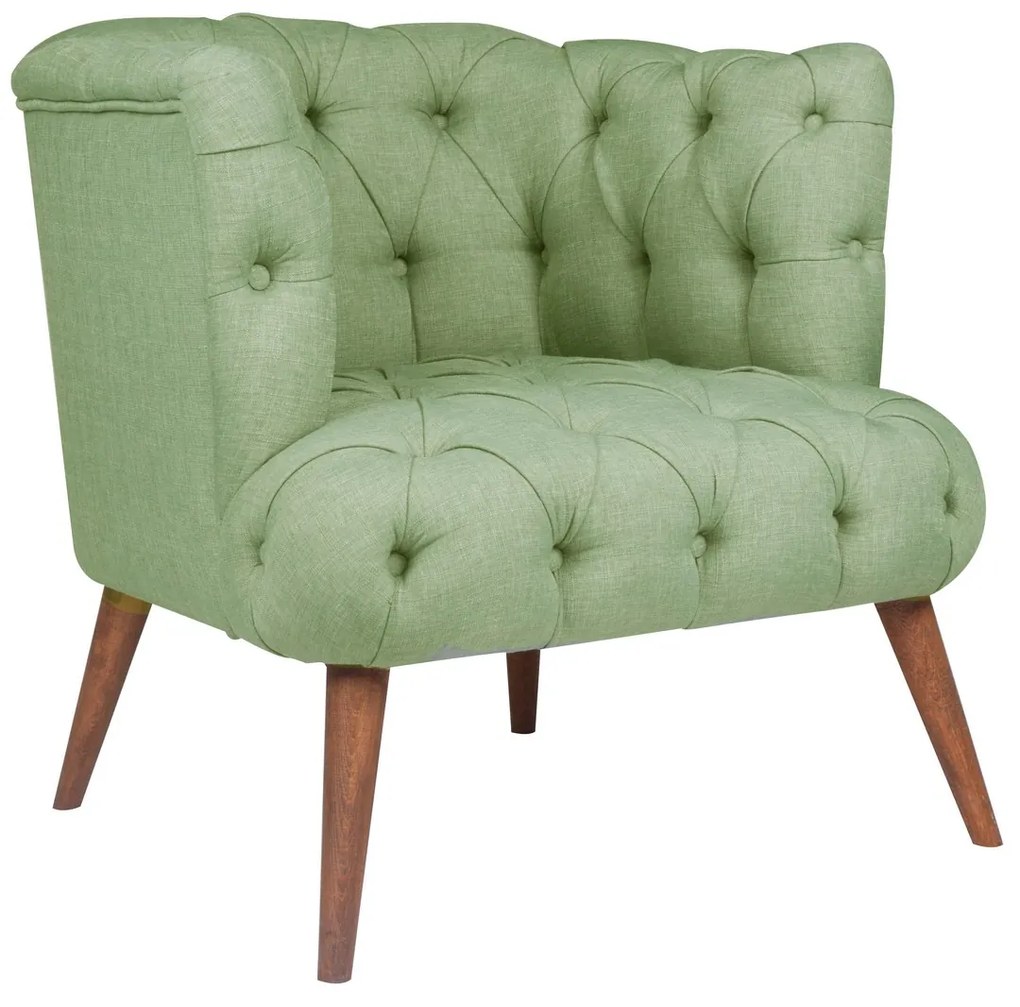 Atelier del Sofa Křeslo West Monroe - Petrol Green, Zelená