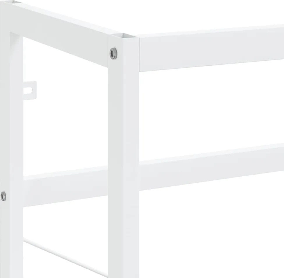 Koupelnový regál pod umyvadlo bílý 79 x 38 x 83 cm železo 338498
