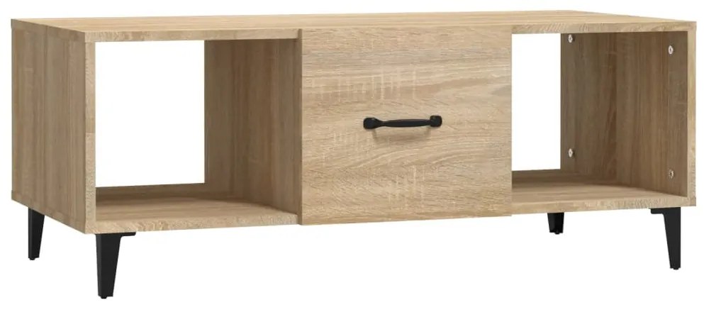 812702 vidaXL Konferenční stolek dub sonoma 102 x 50 x 40 cm kompozitní dřevo
