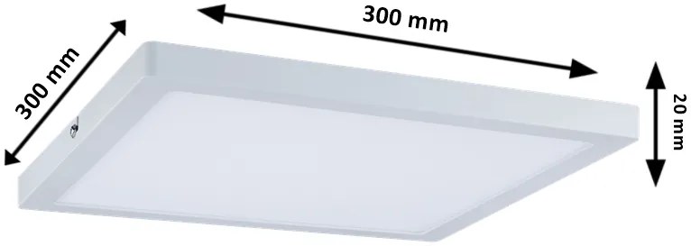 Paulmann 70871 Atria, stropní LED svítidlo, 24W LED 2700K stmívatelné, bílá, 30x30cm