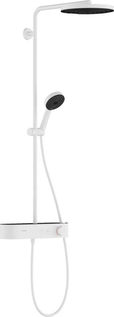 Hansgrohe Pulsify S, Showerpipe 260 1jet s termostatem ShowerTablet Select 400, bílá matná, HAN-24220700