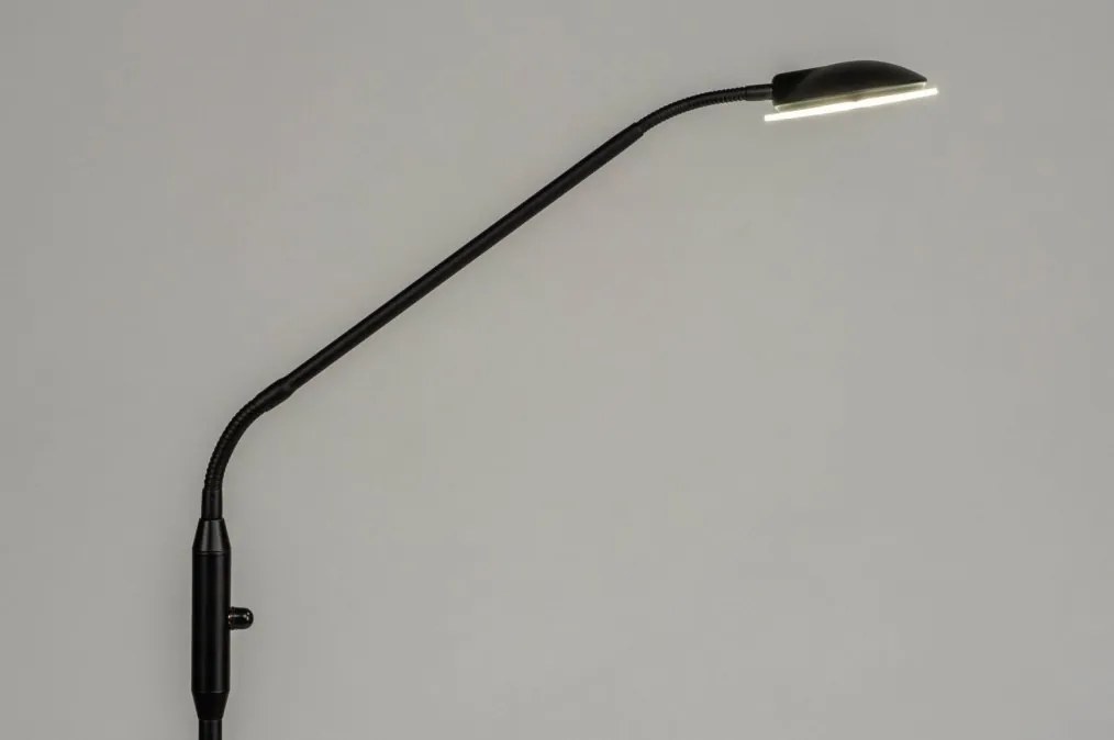 Stojací designová LED lampa se stmívačem Ellena Black