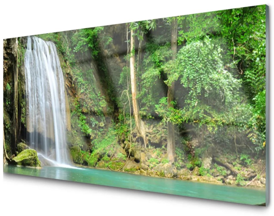 Plexisklo obraz Vodopád Les Příroda