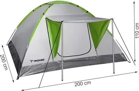 Turistický stan pro 4 osoby – 200 × 200 × 110 cm