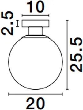 Stropní svítidlo NOVA LUCE VITA E27 9028840 bez žárovky